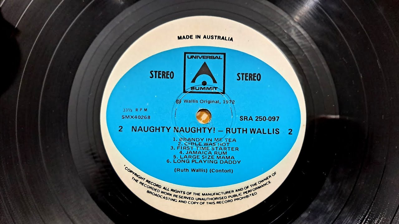 Brandy In Me Tea. Ruth Wallis. Naughty Naughty Vintage LP Vinyl Record ...
