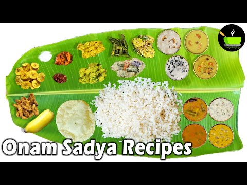 Kerala Onam Sadya Recipes | Kerala Sadya Recipes Full Preparation ...
