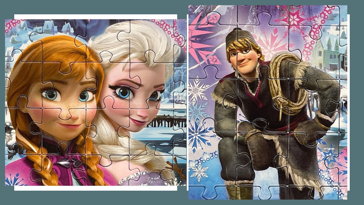 Frozen Anna & Elsa Puzzle, Die Eiskönigin, アナと雪の女王, 겨울왕국 - YouTube