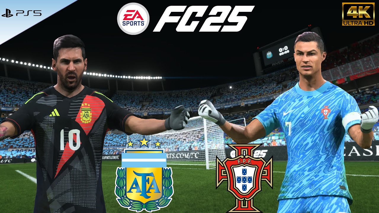 FC 25, MESSI vs RONALDO, ARGENTINA vs PORTUGAL, PS5, 4K - YouTube