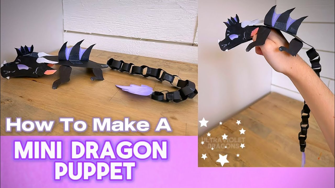 How To Make A Mini Full Body Dragon Puppet | Tutorial - YouTube