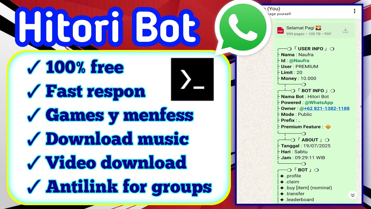 How to get a FREE bot for your WhatsApp GROUP with Termux - YouTube