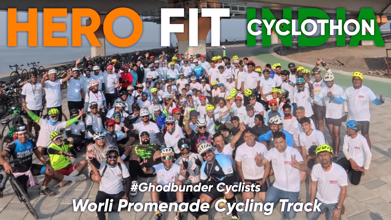 Hero Fit India Cyclothon Worli Promenade Cycling Track Sundays on Cycle ...