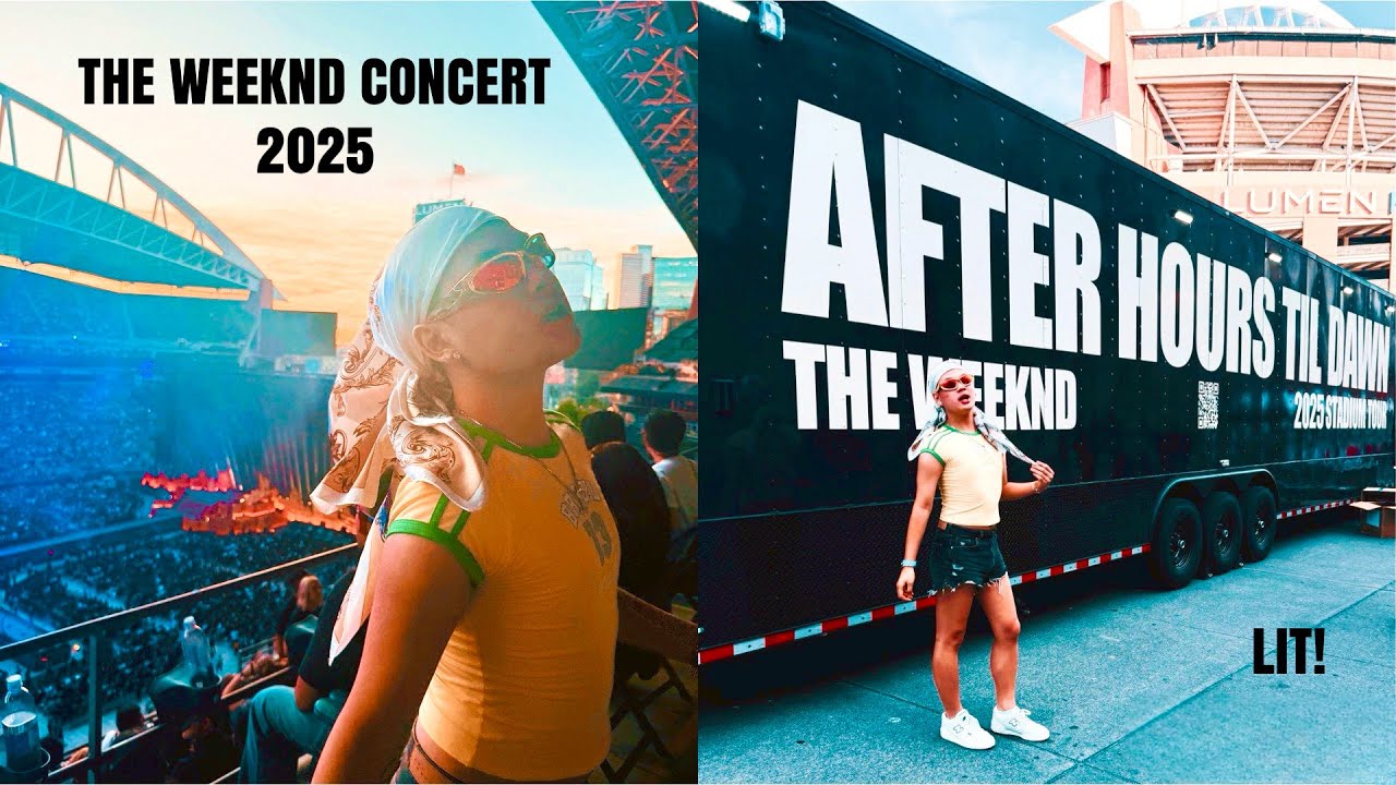 THE WEEKND seattle concert ☆ after hours til dawn tour 2025 - YouTube