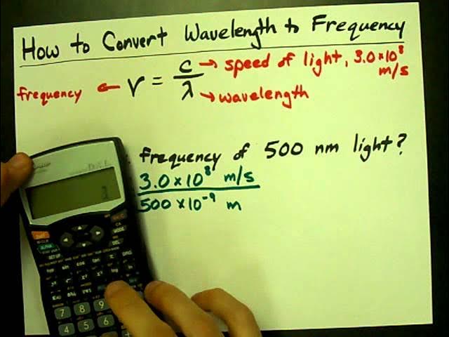 Wavelength Frequency Convert Lambda Hz Sound Conversion How To Create