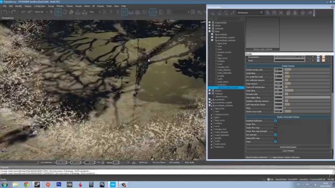 CRYENGINE FreeSDK/EaaS tutorial en español - Water Volumes 1/2 - YouTube
