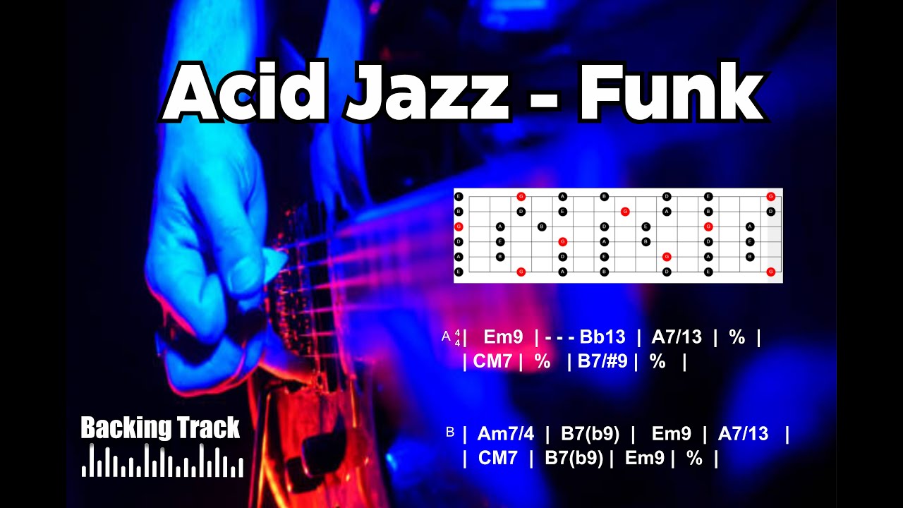 Acid Jazz Funk in Em - BAcking Track for improvise - YouTube