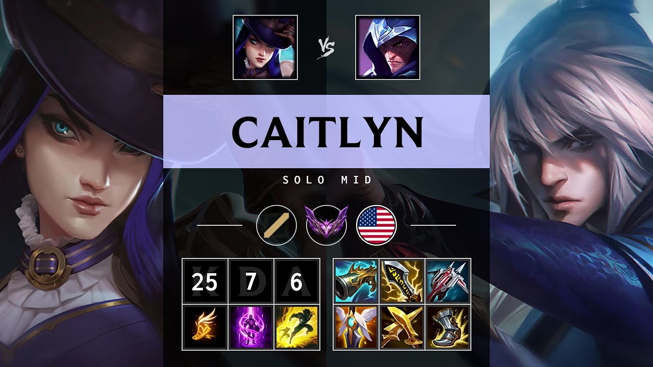Caitlyn Mid vs Talon: Triple Kill, Legendary - NA Master Patch 14.16 ...