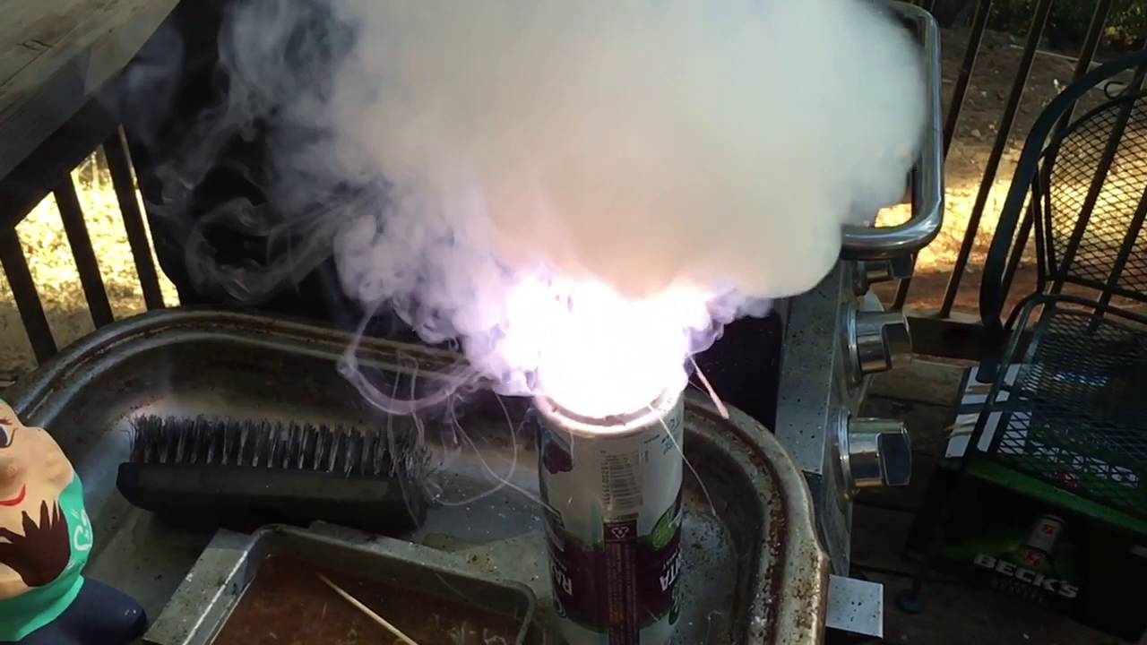 Burning Potassium Perchlorate (slow motion) - YouTube
