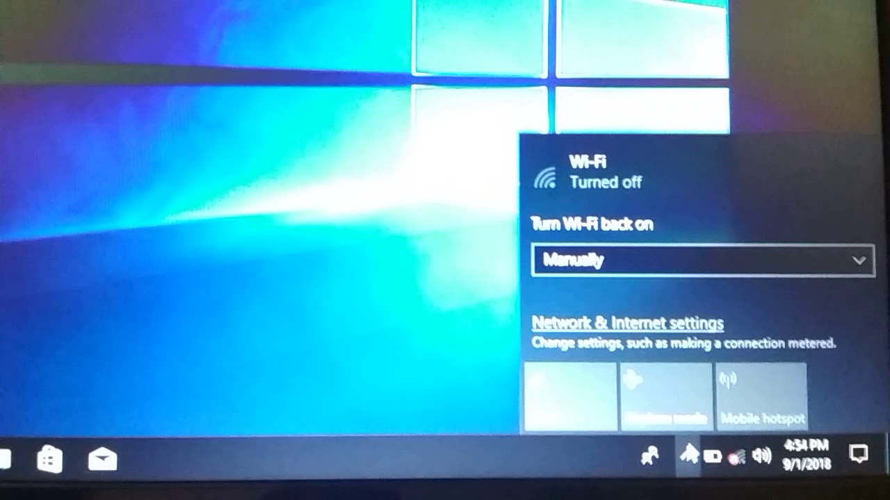 Wireless capability is turned off, how to fix it - YouTube