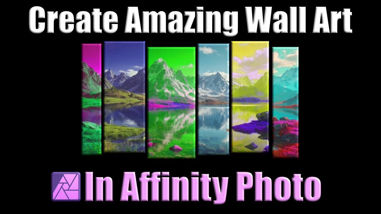 Wall Art Effect in Affinity Photo 2 - YouTube
