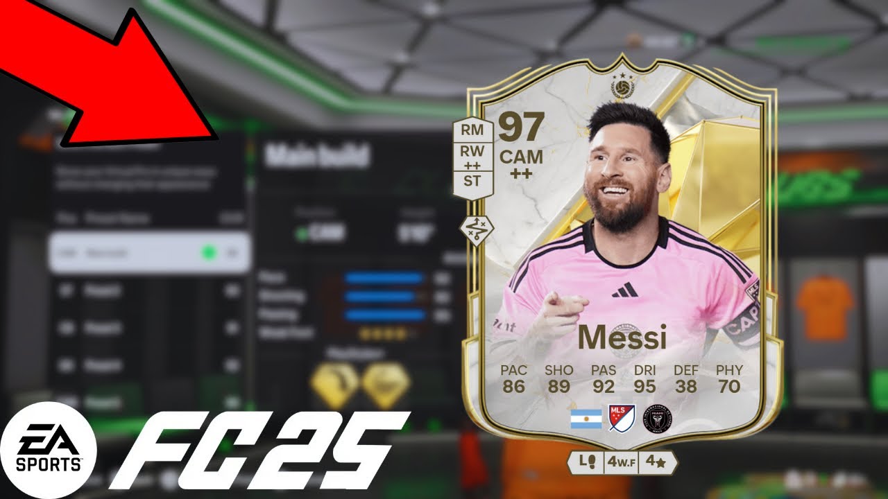 Official Lionel Messi Build For FC25 Clubs! - YouTube