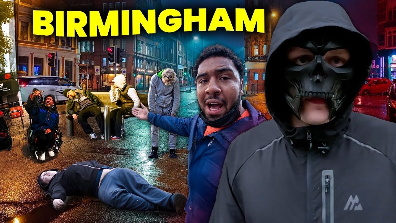 Birmingham dangerous Streets at Night: Neglected & forgotten City - YouTube