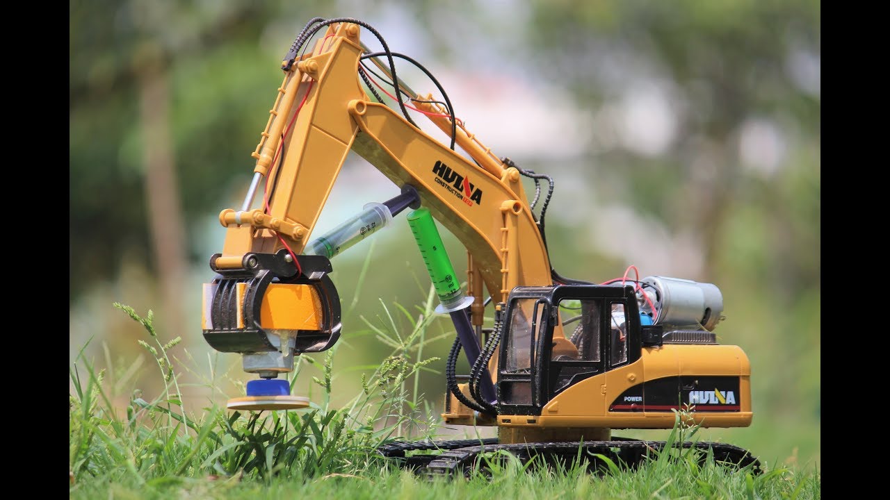 How To Make a Grass Cutter JCB - YouTube