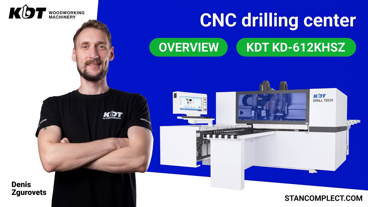 A detailed review of the KD-612KHSZ CNC drilling center from KDT - YouTube