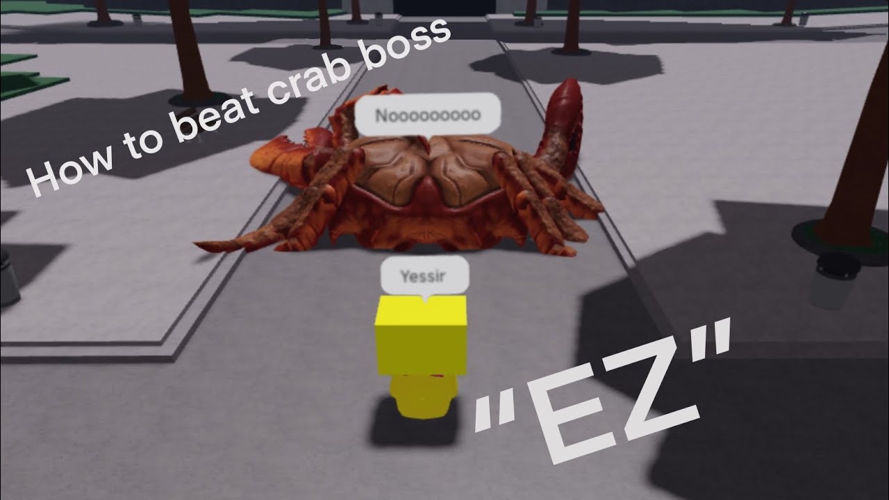 How to easily defeat crab boss in TSB - YouTube