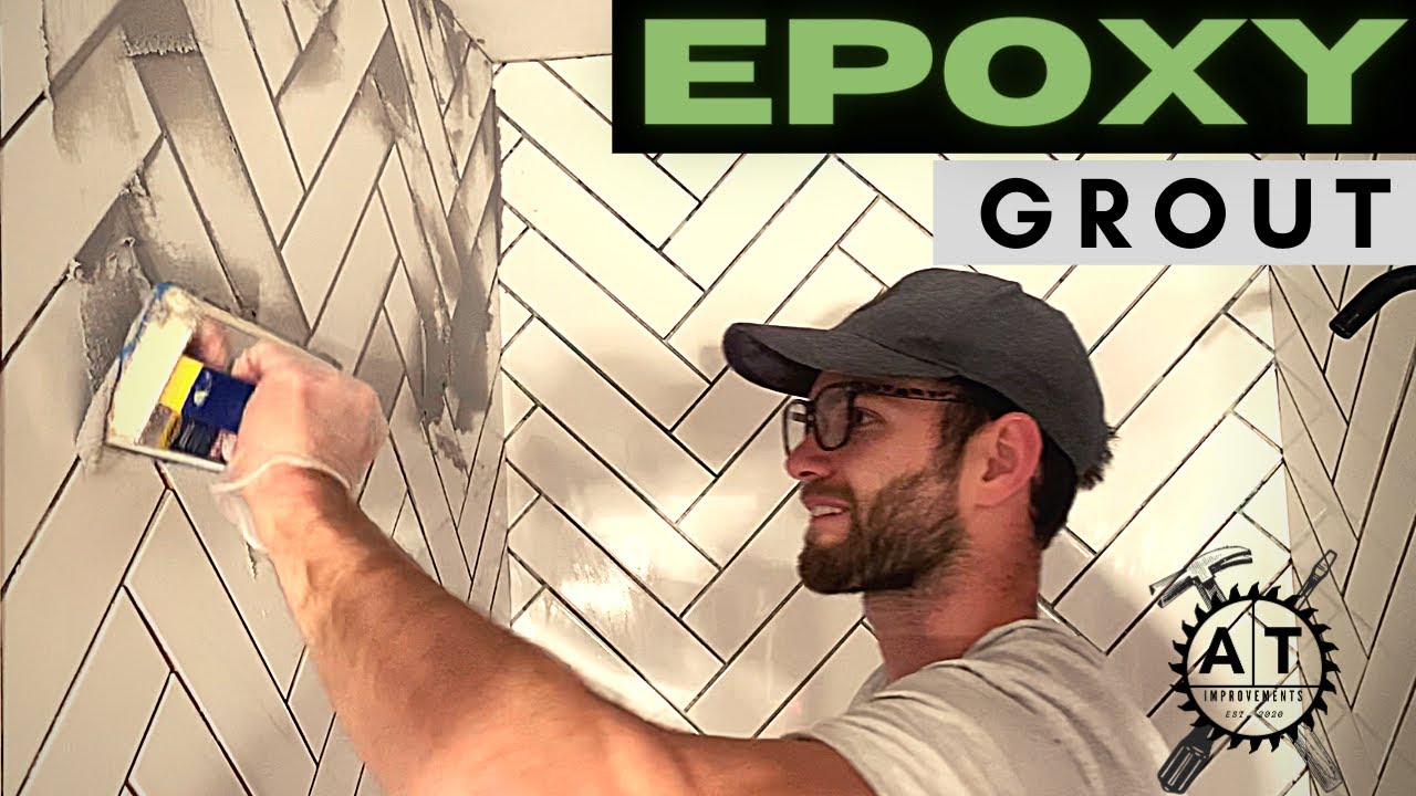 How to Install Epoxy Grout [Shower Pan and Shower Walls] - YouTube