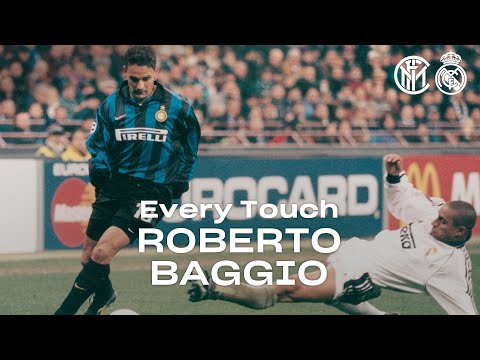 EVERY TOUCH | ROBERTO BAGGIO in INTER 3-1 REAL MADRID | 1998/99 UEFA CHAMPIONS LEAGUE 😱⚫🔵🏆