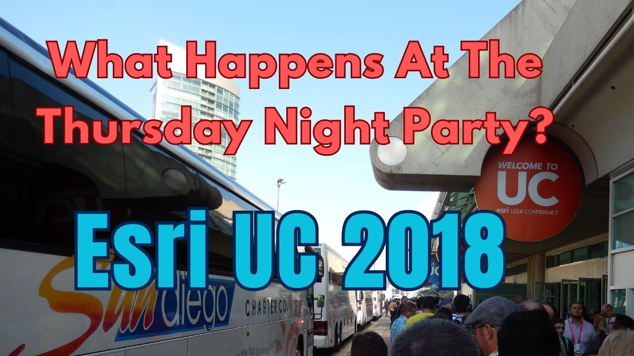 What Happens At The Esri User Conference Thursday Night Party - YouTube