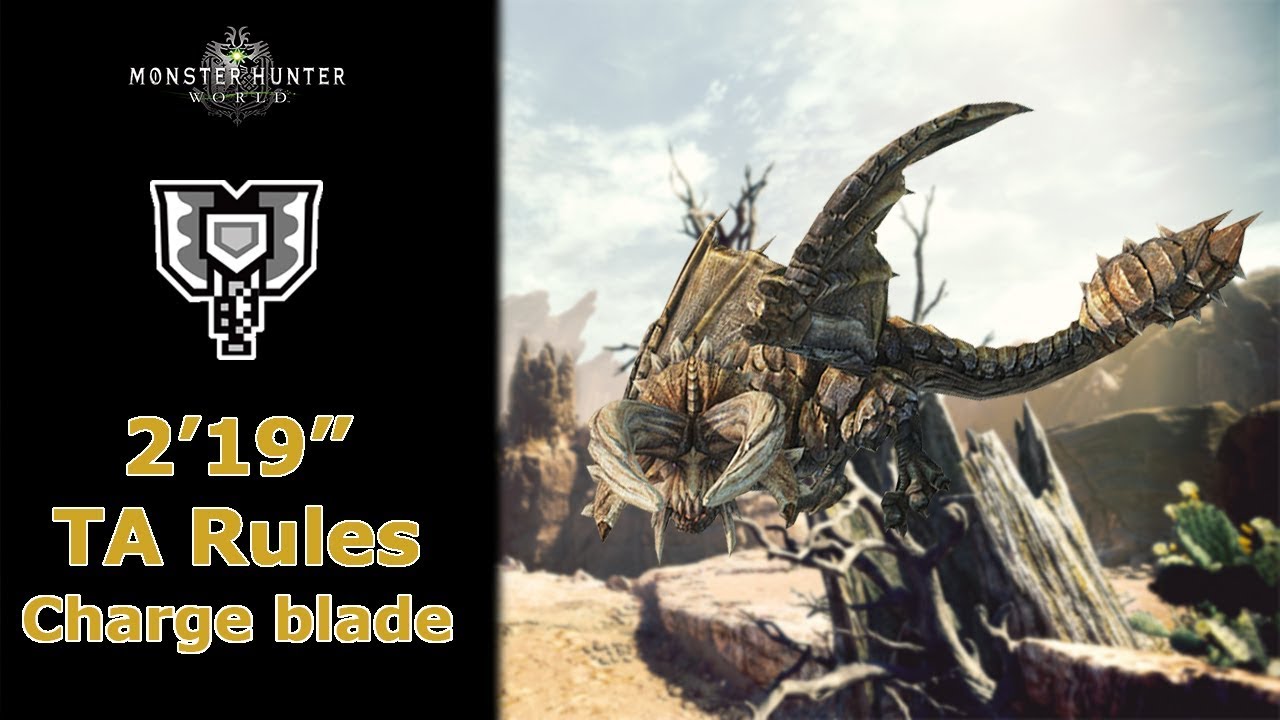 [MHW] HR Diablos TA Charge Blade 2'19 - YouTube