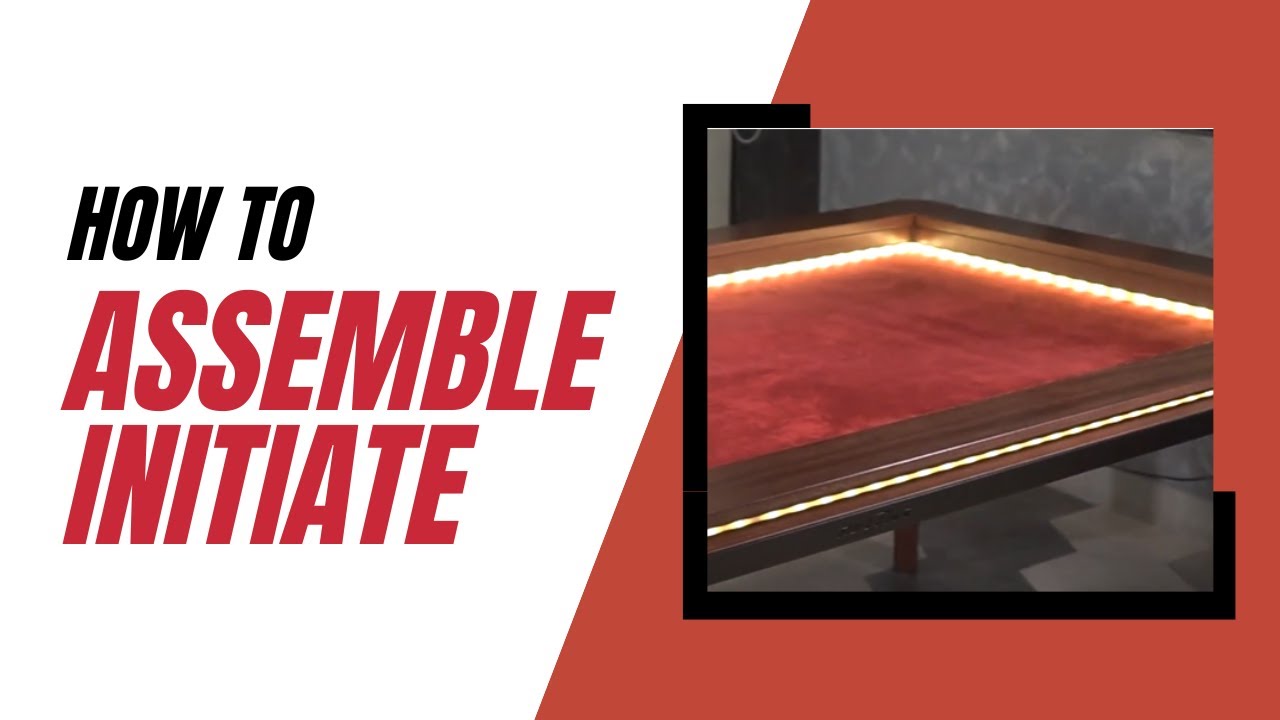 How to Assemble Initiate Table - YouTube