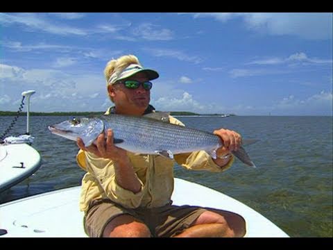 10lb Bonefish on Light Tackle Backcountry Fishing Key Largo Florida ...