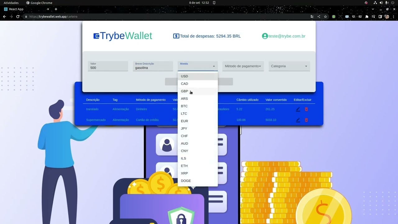 Projeto TrybeWallet - YouTube