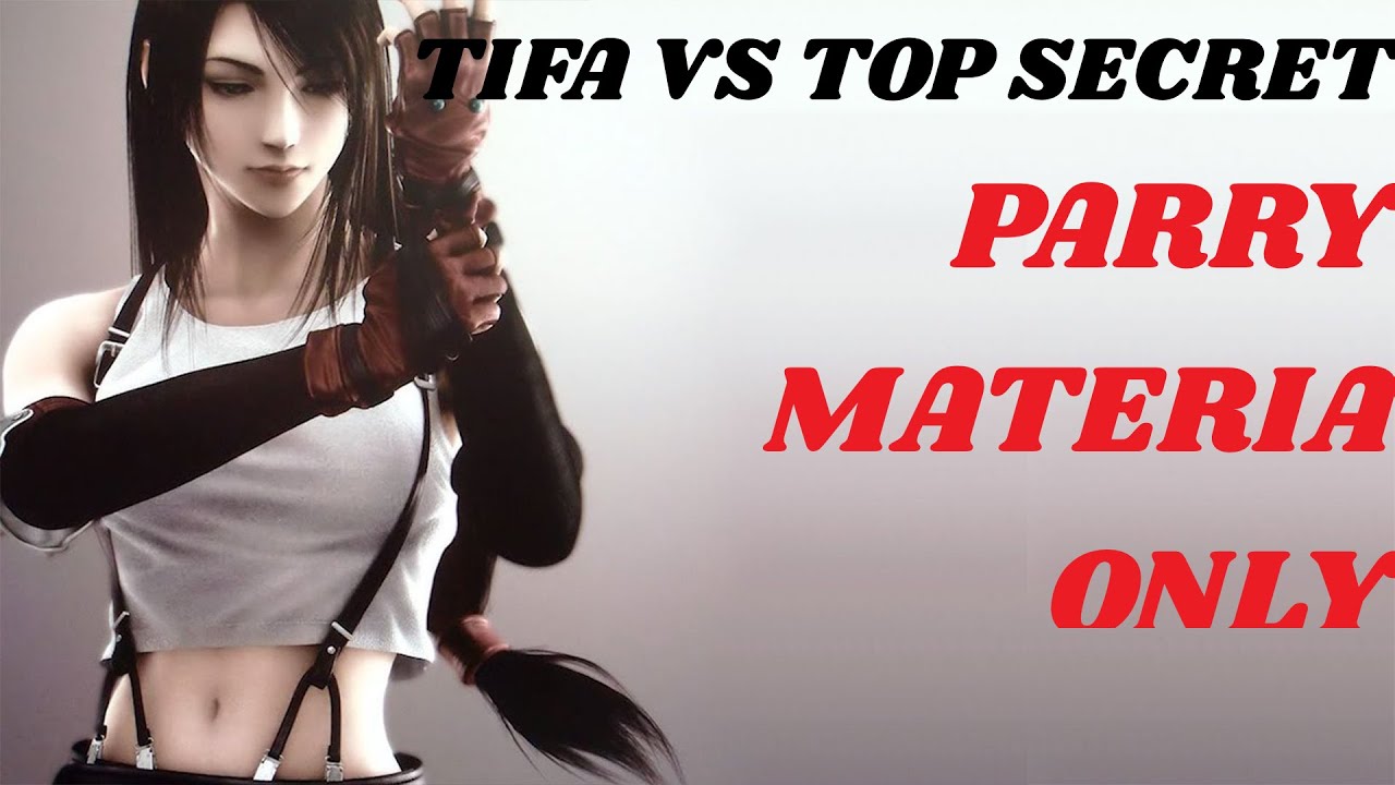FF7RI TIFA VS TOP SECRET PARRY MATERIA ONLY YouTube ff7ri-tifa-vs-top-secret-parry-materia-only-youtube