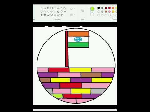 How make drawing and painting Indian tiranga on the computer,Su.s#suva#new#style#flag#drawing# ...