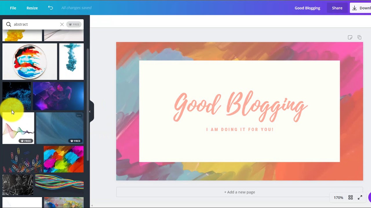 How to Use Canva Quickly for Making Your Blog Post Images - YouTube