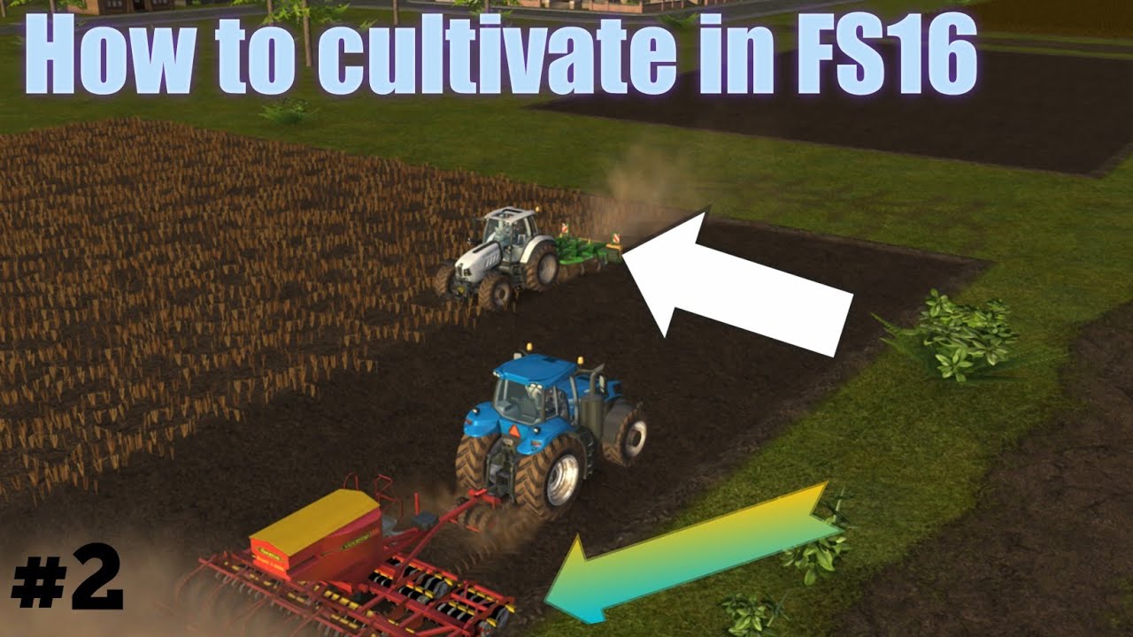 How to cultivate in fs16 gameplay - YouTube