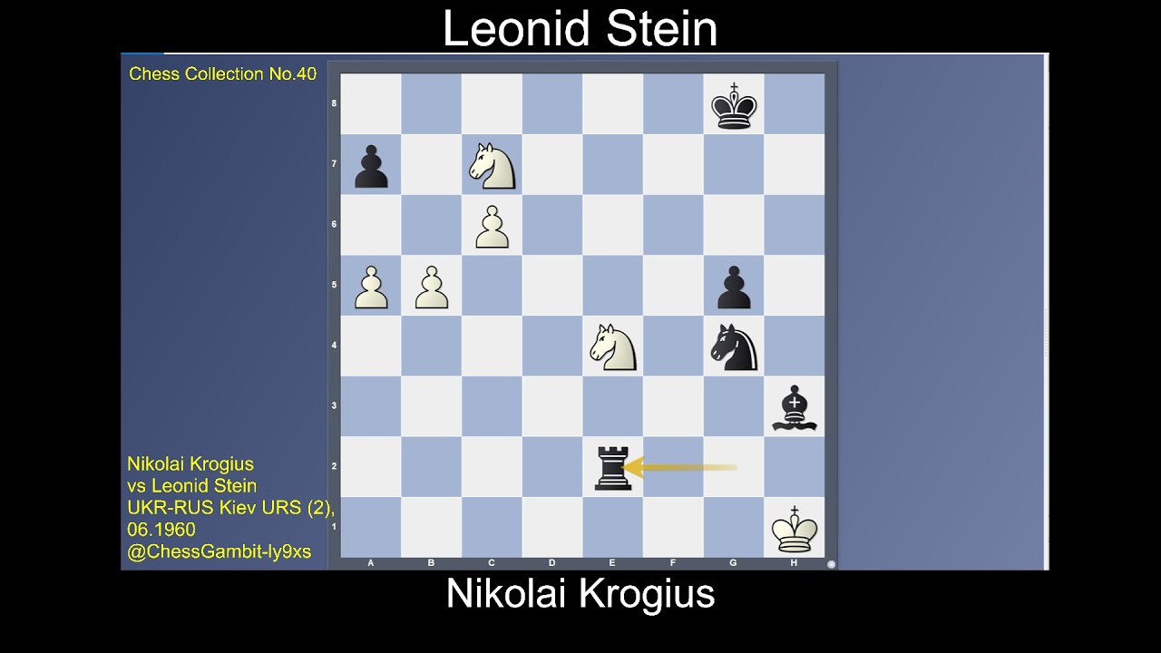 Nikolai Krogius vs Leonid Stein #Chess Collection No 40 - YouTube