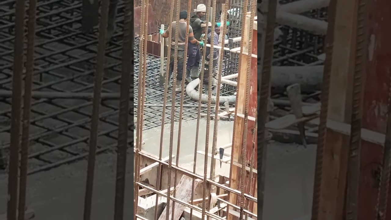 RCC footing casting work - YouTube