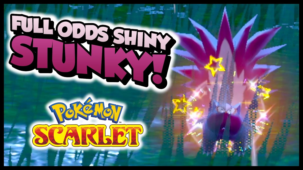 MY FIRST SHINY OF SCARLET & VIOLET! LIVE Shiny Stunky (Full Odds) - YouTube