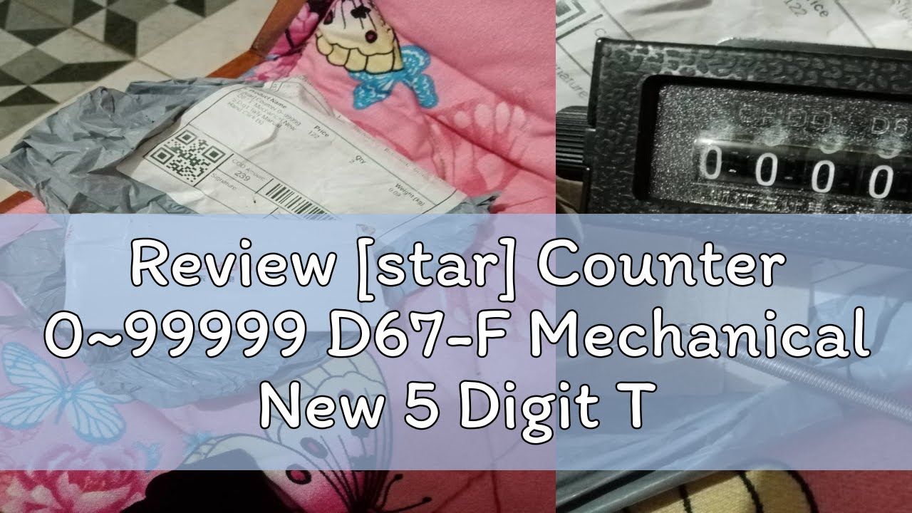 Review [star] Counter 0~99999 D67-F Mechanical New 5 Digit Tally Manual ...