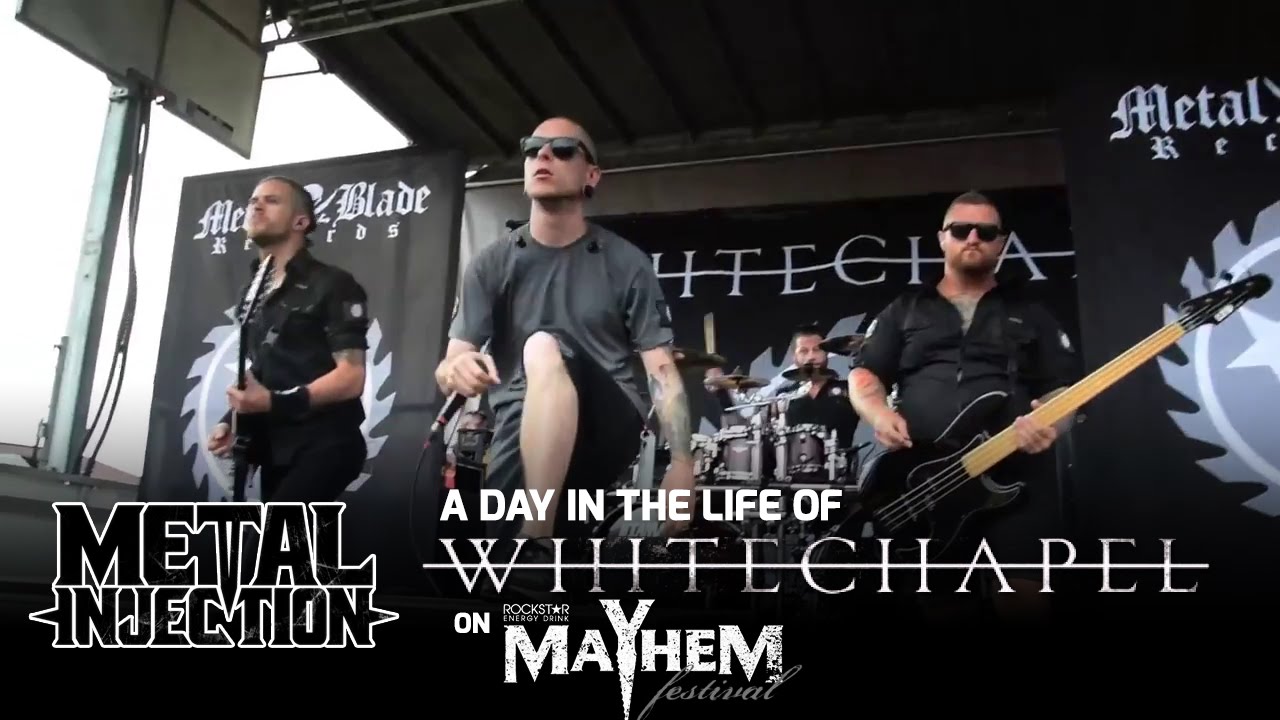 WHITECHAPEL: A Day In The Life On MAYHEM FEST | Metal Injection - YouTube