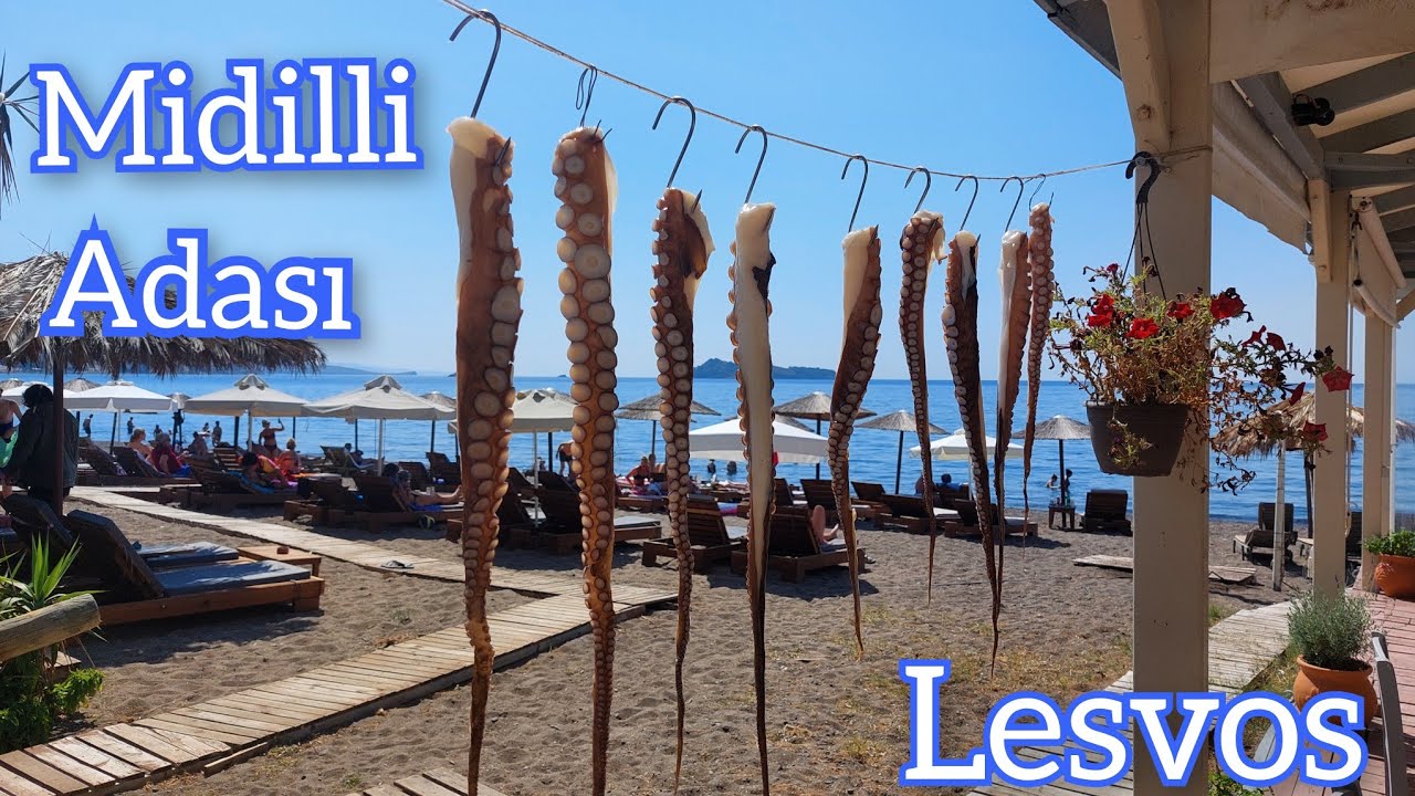 Midilli Adası🏝 Lesvos Gezilecek yerler Petra,Molivos,Anaxos,Sykaminia ...