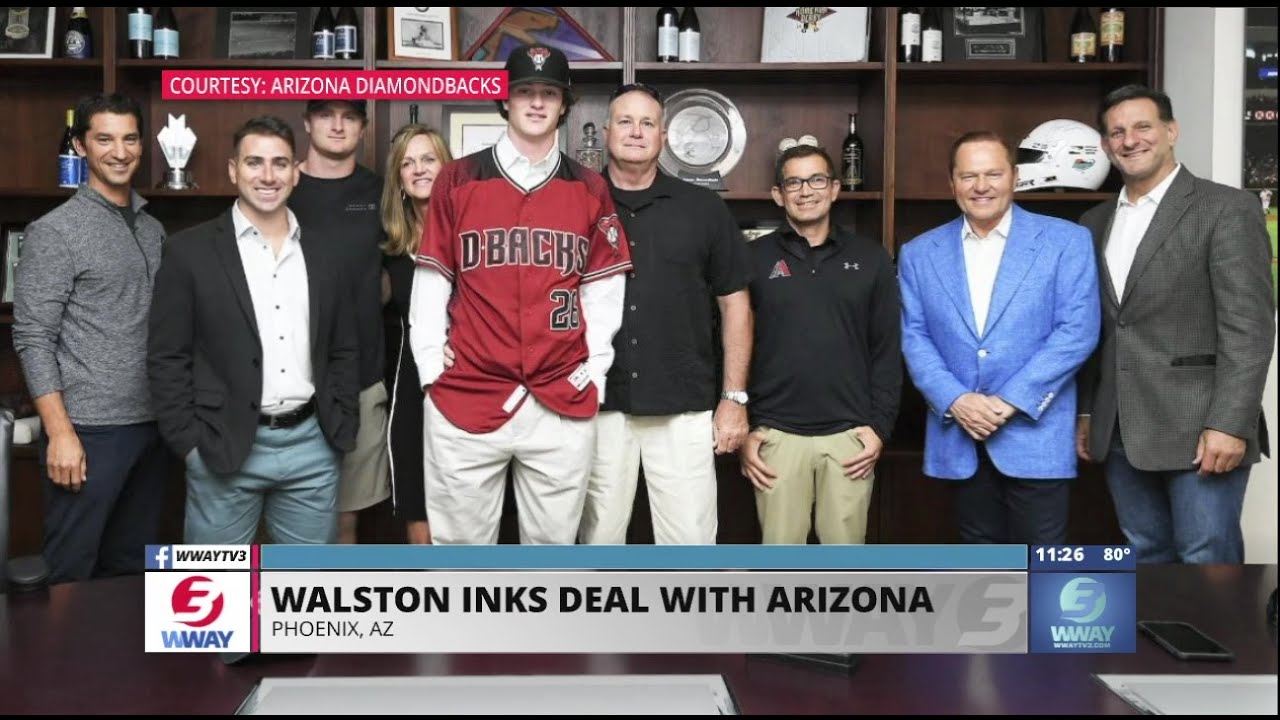 New Hanover standout Blake Walston signs with Diamondbacks - YouTube