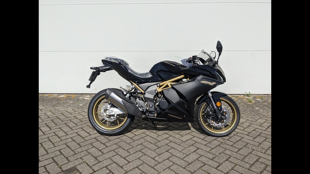 Motor, TRMOTOR, TR125-2 GP1, Zwart/goud, bouwjaar 2025 - YouTube