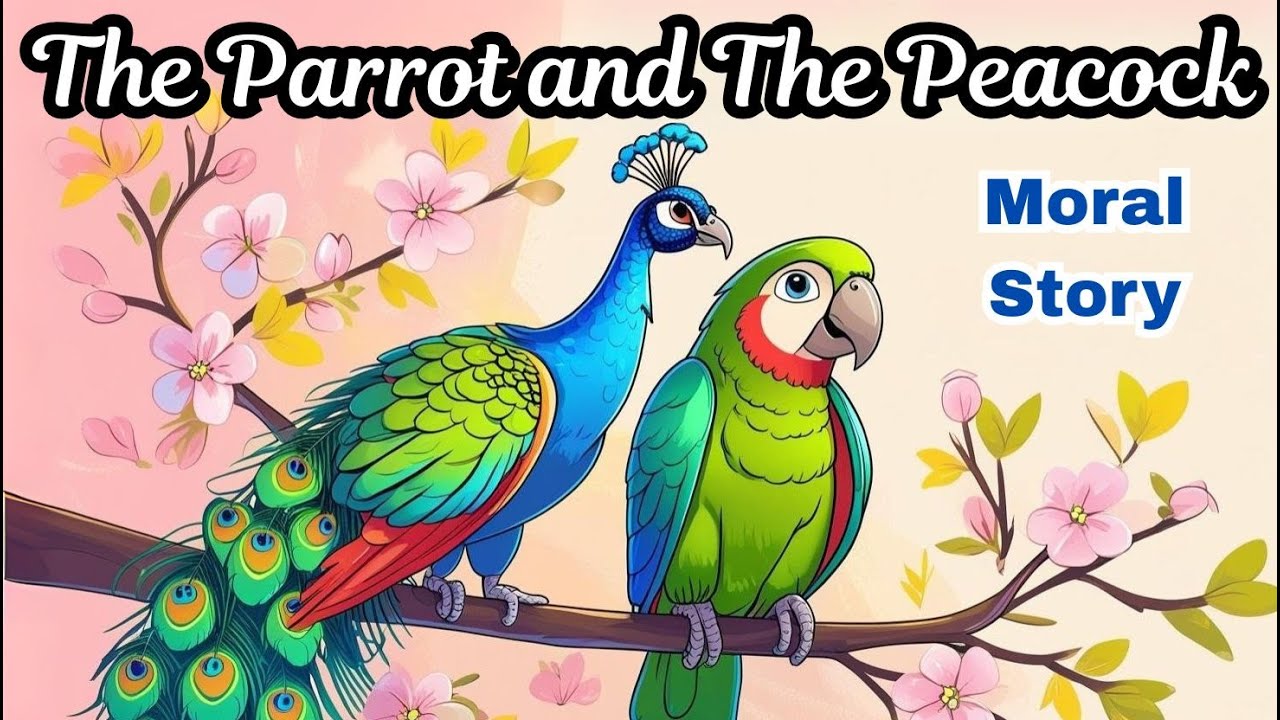 Story In English Writing | Parrot And Peacock | English Story | Short ...
