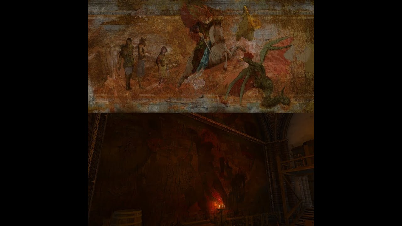 Paintings in Kaer Morhen walls the witcher/ the witcher 3 - YouTube