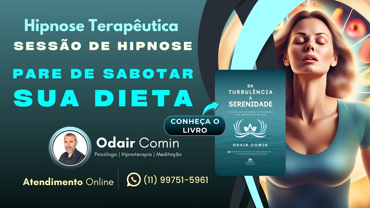 Hipnose para Parar se Sabotar sua Dieta | Odair Comin - YouTube