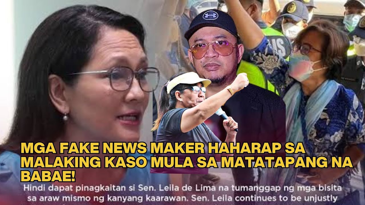MGA FAKE NEWS MAKER HAHARAP SA MALAKING KASO MULA SA MATATAPANG NA ...