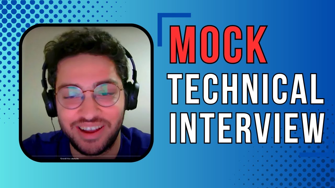 Live Microsoft, Google technical interview with a university student - Ali - YouTube