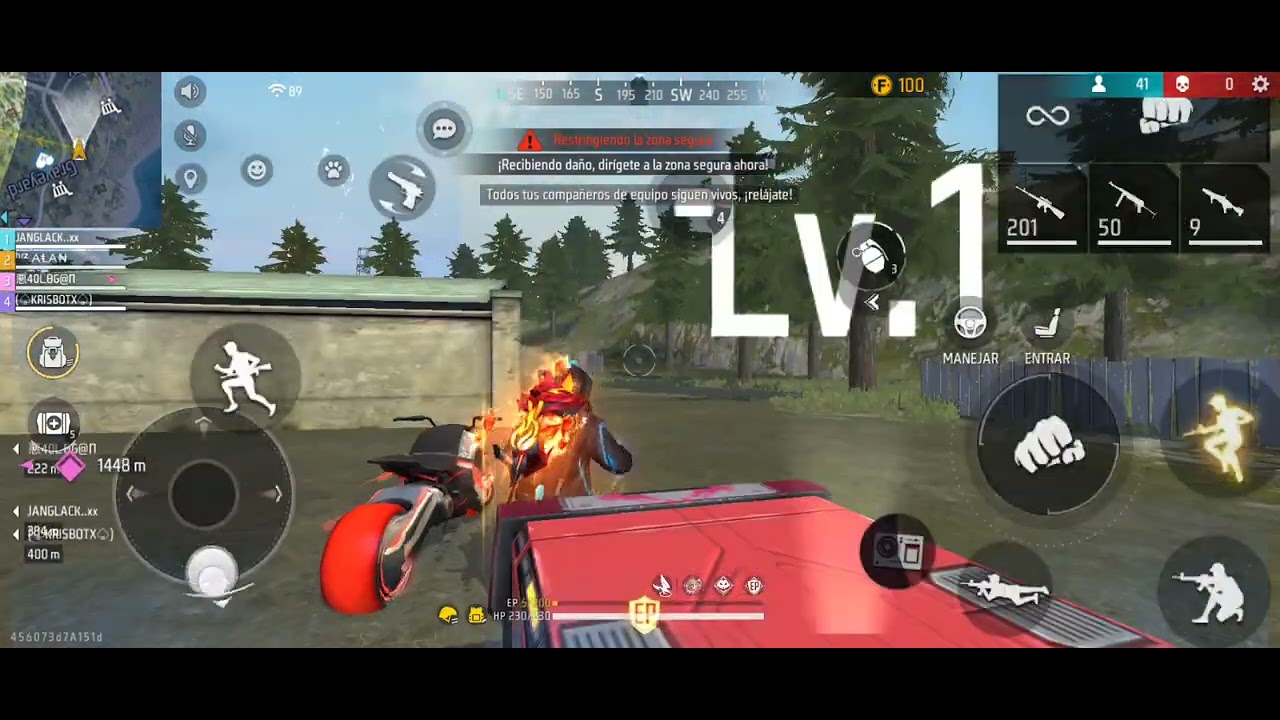 Run en motos en free fire - YouTube