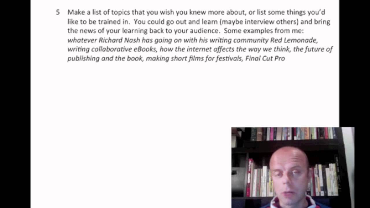 Create Your Writing Territories for Future Writing Projects - YouTube