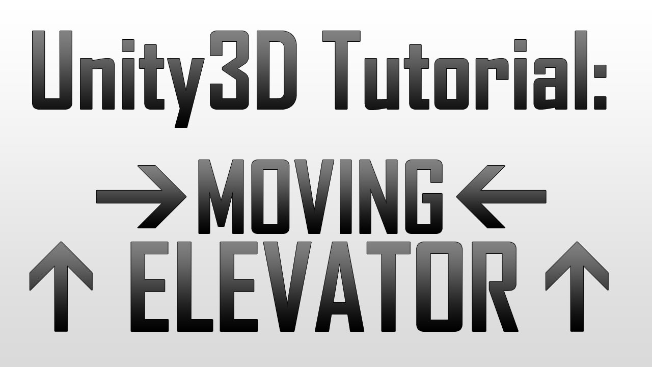 [Unity 4] Creating a moving platform / lift (JavaScript) - YouTube