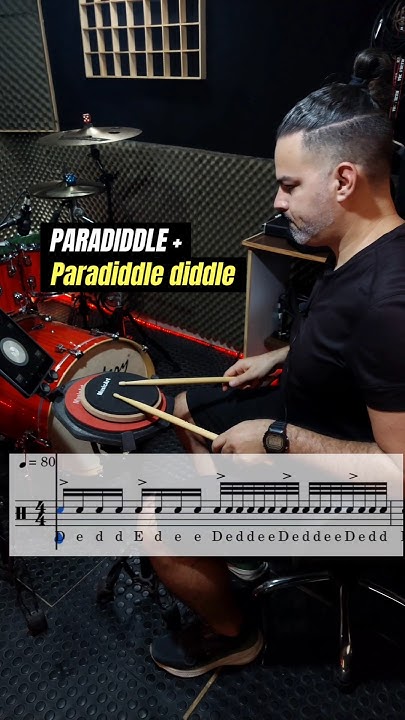 Paradiddle diddle - ganhe velocidade #drums #drummer #rudiments - YouTube