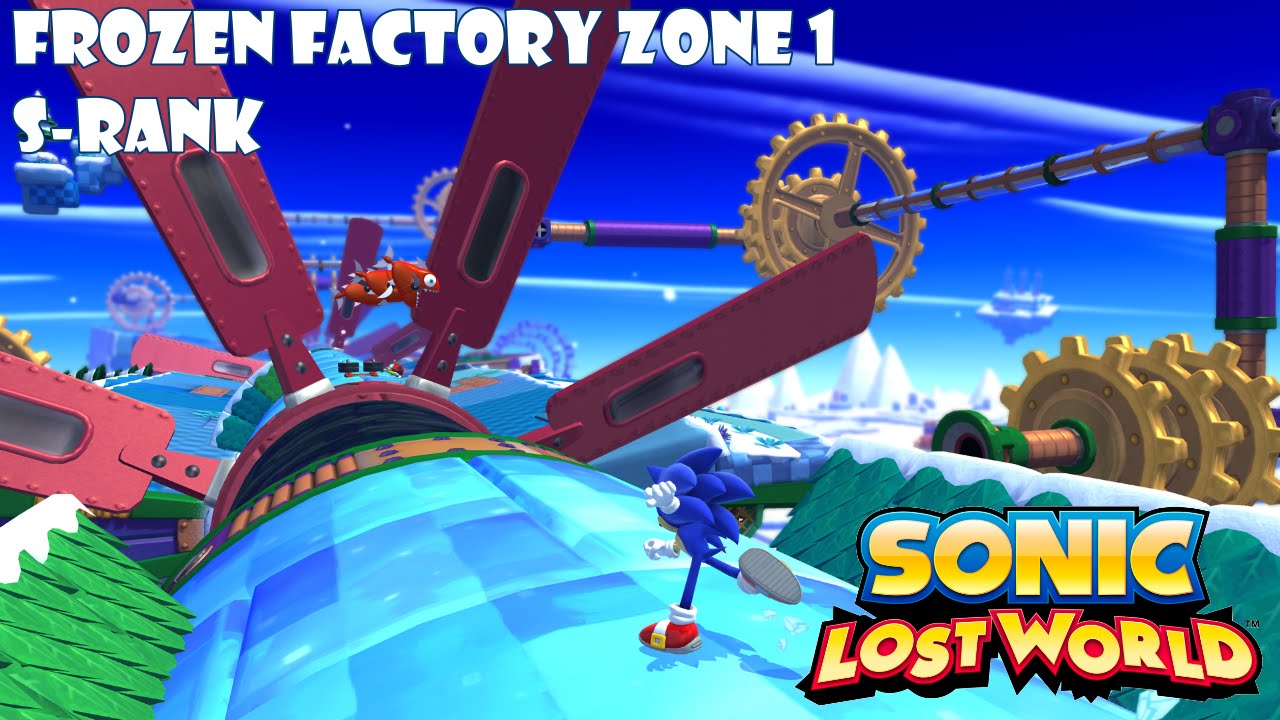 Sonic Lost World(Wii U) - Frozen Factory Zone 1(Time Attack): S-Rank ...