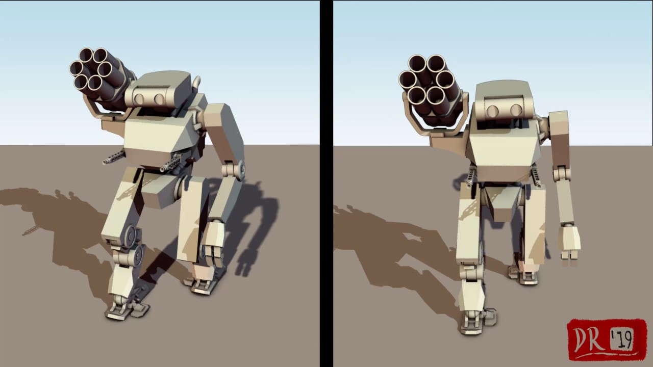 Mech Walk Cycle v3 - YouTube